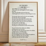 Dopaprint UNFRAMED PAPER POSTER On Children Poem By Kahlil Gibran Quote ...