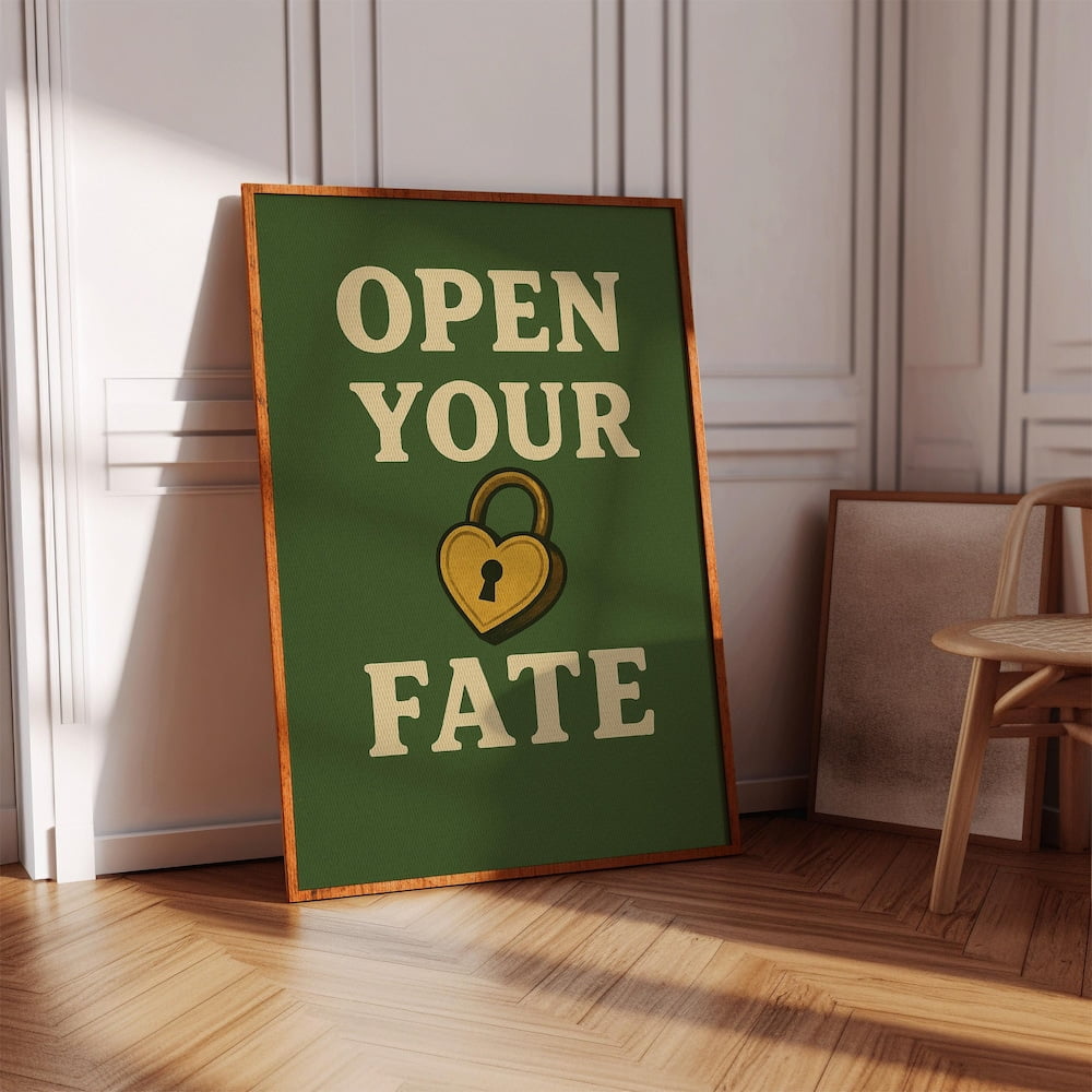 Dopaprint UNFRAMED PAPER POSTER Open Your Fate Motivational Wall Art ...