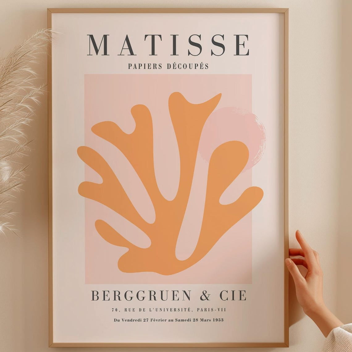 Dopaprint UNFRAMED PAPER POSTER Orange Matisse Print Wall Art - Mid ...