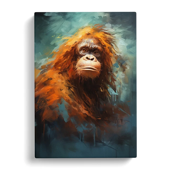 Dopaprint UNFRAMED PAPER POSTER Orangutan Gestural No.3 Wall Art Print ...