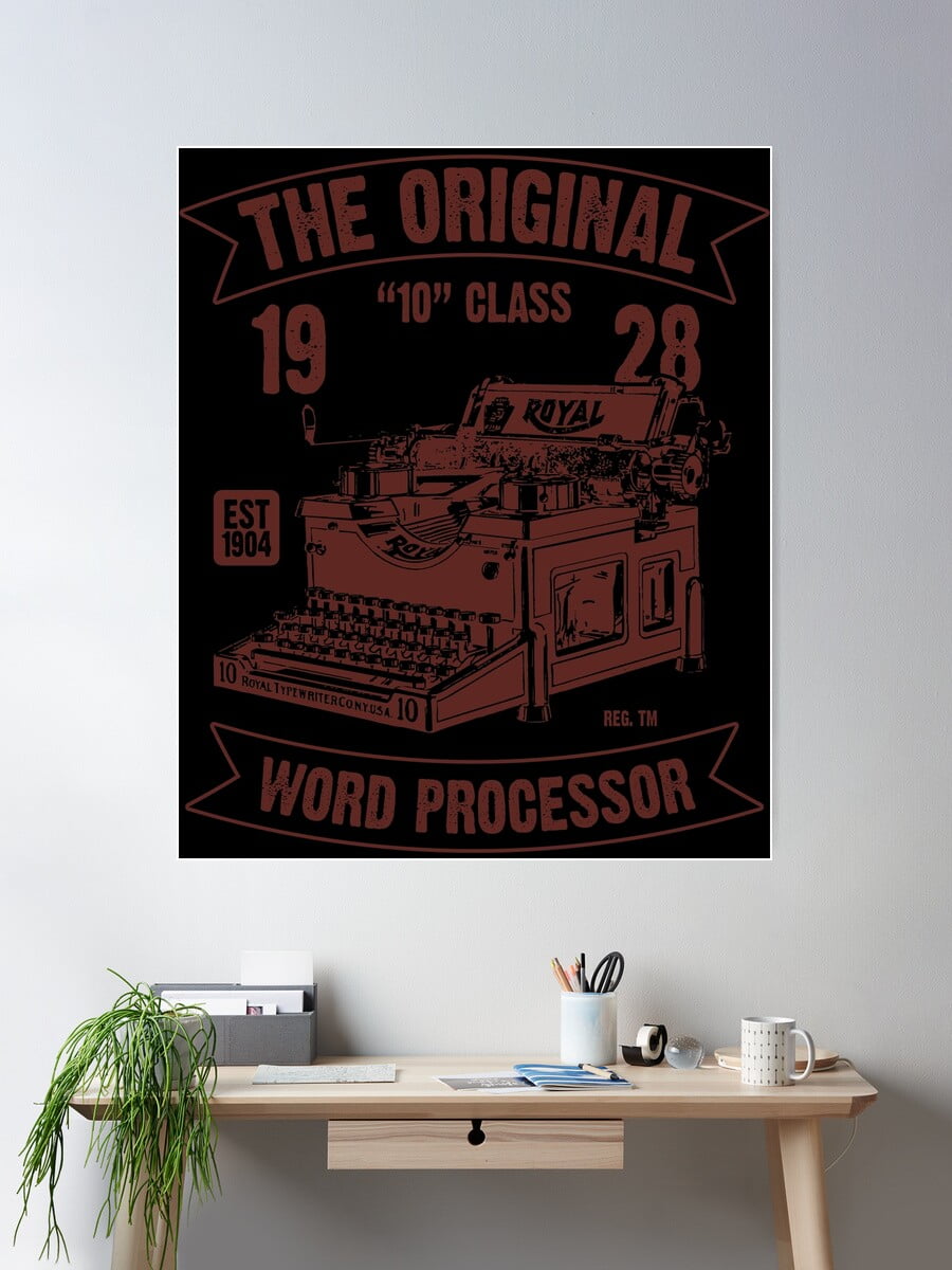 Dopaprint UNFRAMED PAPER POSTER The Original Word Processor Typewriter ...