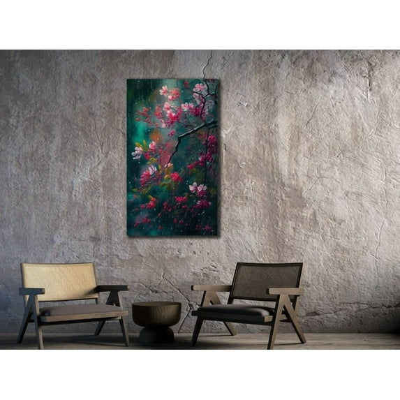 Dopaprint UNFRAMED PAPER POSTER Painting Of Pink Flowers Wall Art, Home ...