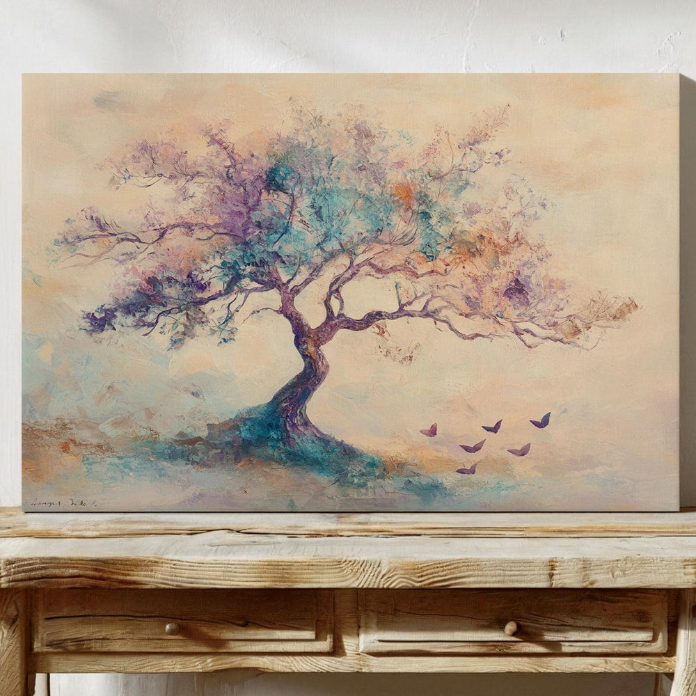 Dopaprint UNFRAMED PAPER POSTER Pastel Abstract Tree Poster Wall Art ...