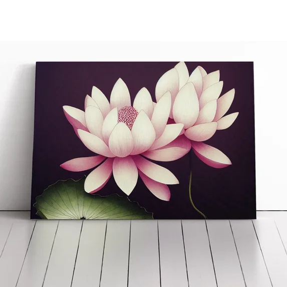 Dopaprint UNFRAMED PAPER POSTER Peaceful Lotus Flowers Wall Art Print ...