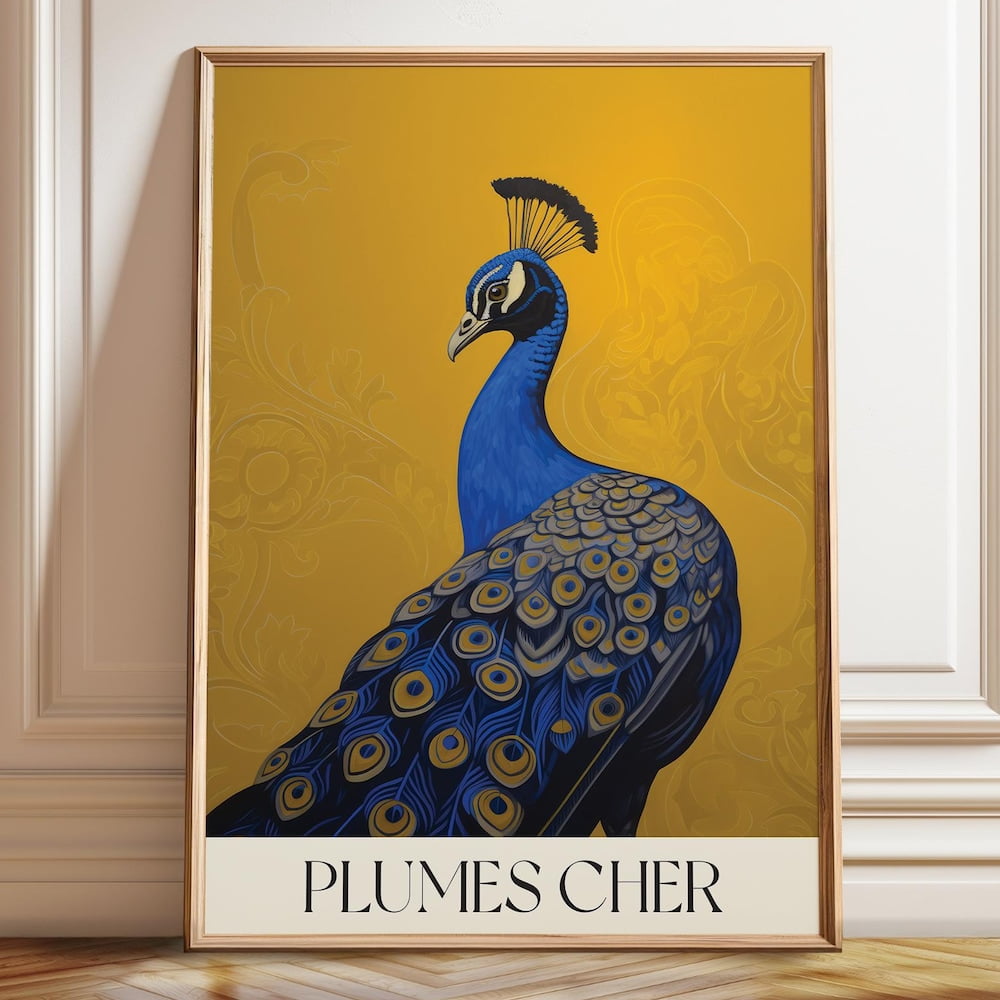 Dopaprint UNFRAMED PAPER POSTER Peacock Wall Art Tropical Bird Art ...