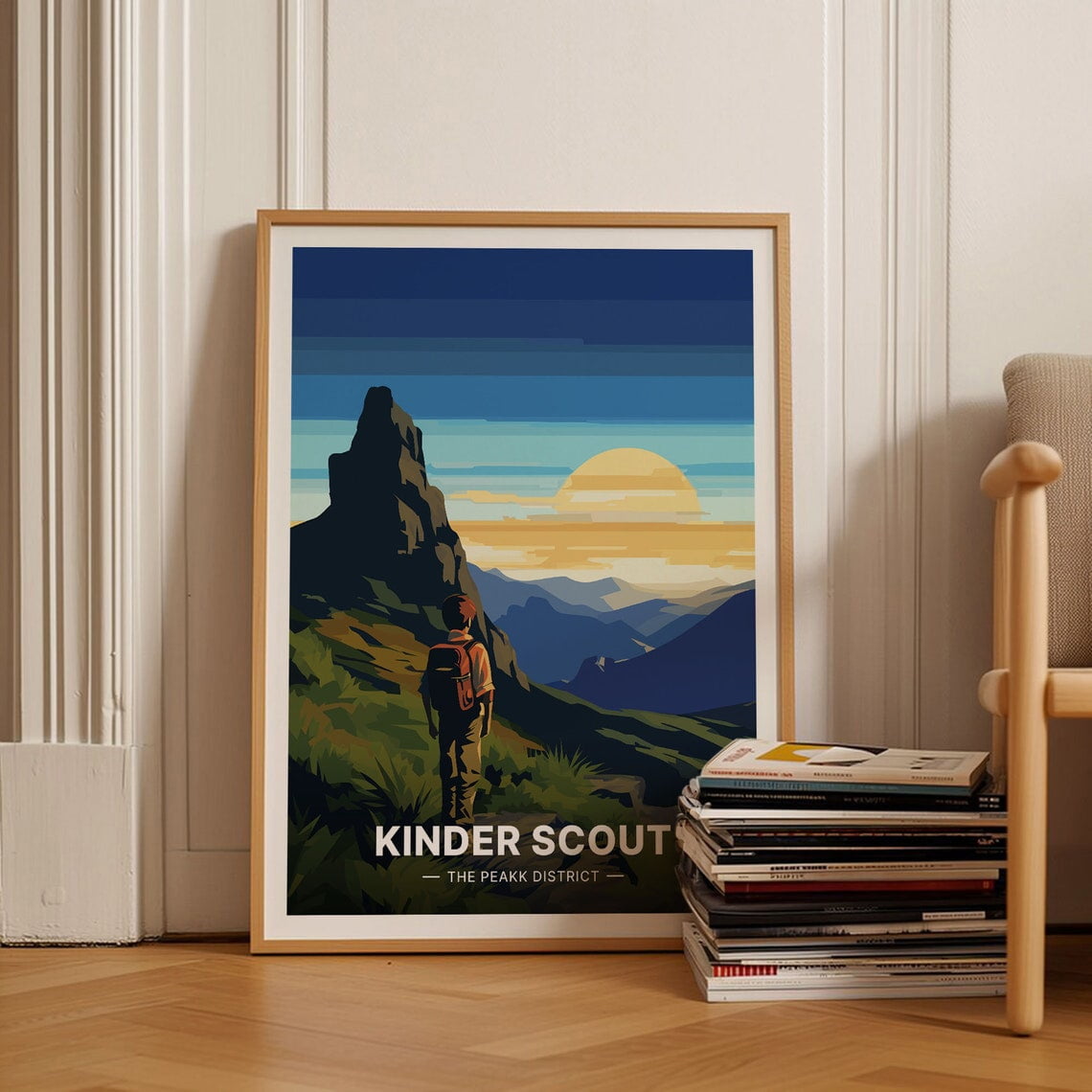 Dopaprint UNFRAMED PAPER POSTER Peak District Travel Poster, Kinder ...