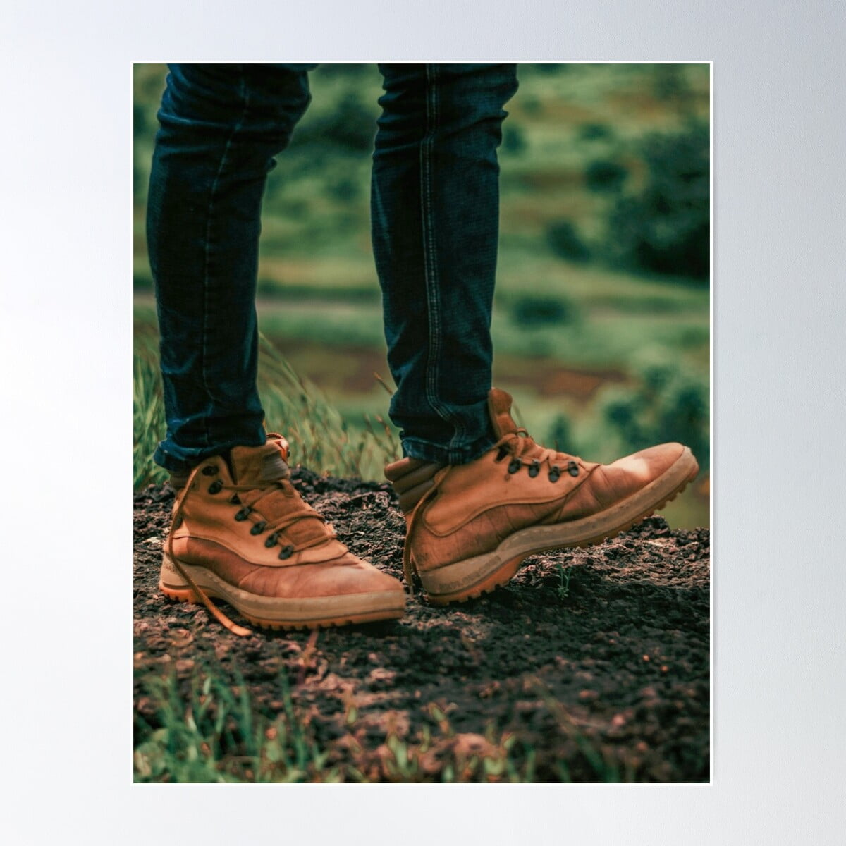 Dopaprint UNFRAMED PAPER POSTER Person In Brown Leather Boots Poster ...