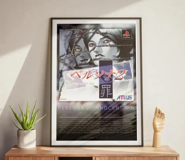 Dopaprint UNFRAMED PAPER POSTER Persona 2 Innocent Sin Poster, Gaming ...