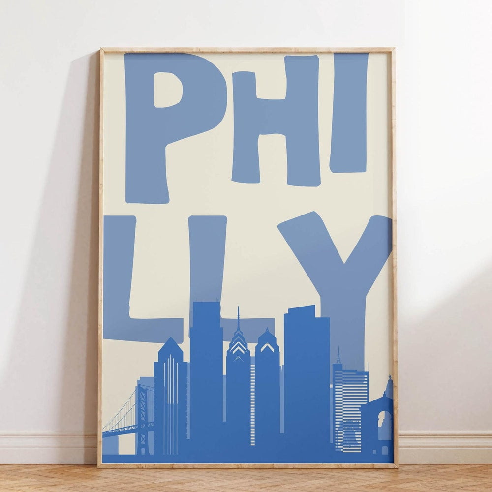 Dopaprint UNFRAMED PAPER POSTER Philly Art Print Vintage Philadelphia ...
