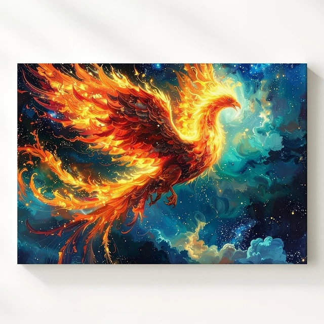 Dopaprint UNFRAMED PAPER POSTER Phoenix Rebirth Posterfiery Flight Of ...