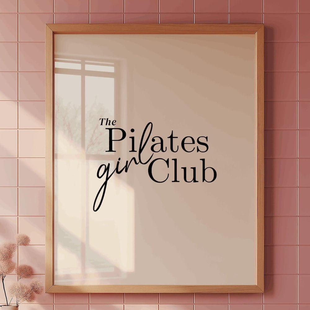 Dopaprint UNFRAMED PAPER POSTER Pilates Girl Club Wall Art, Pilates ...