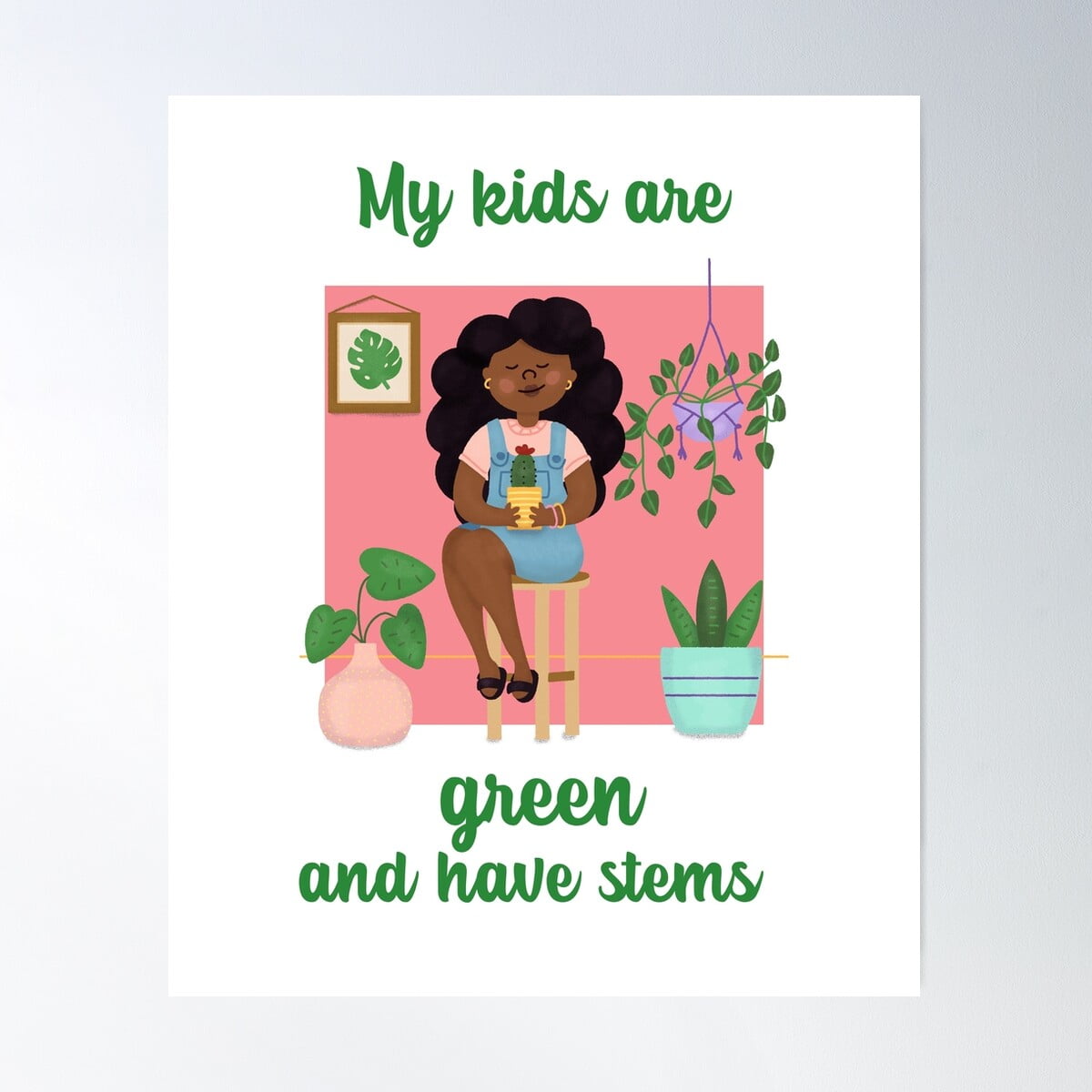 Dopaprint UNFRAMED PAPER POSTER Plant Mom, My Kids Are Green (Poc ...