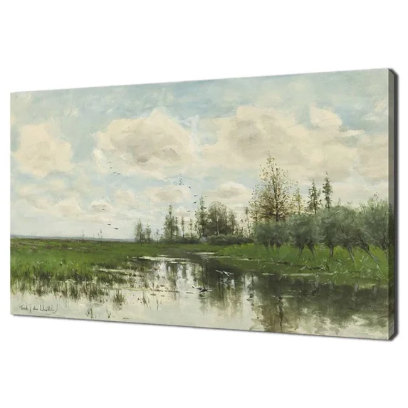 Dopaprint UNFRAMED PAPER POSTER Pool With Trees And Meadow (1866 - 1917 ...