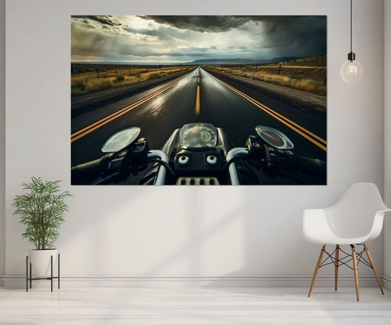 Dopaprint UNFRAMED PAPER POSTER Pov Bike Riding Through The Streets Wall Art, Home Decor ...