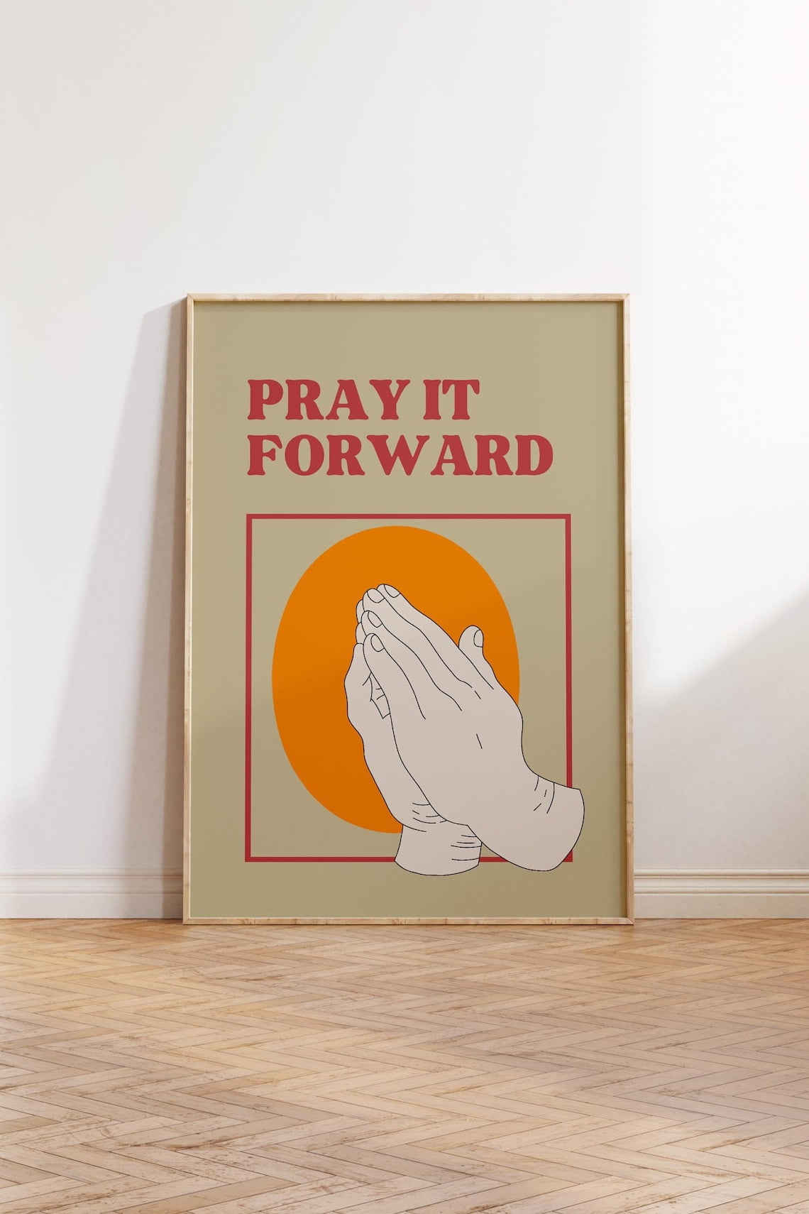 Dopaprint UNFRAMED PAPER POSTER Prayer Print Retro Christian Poster ...