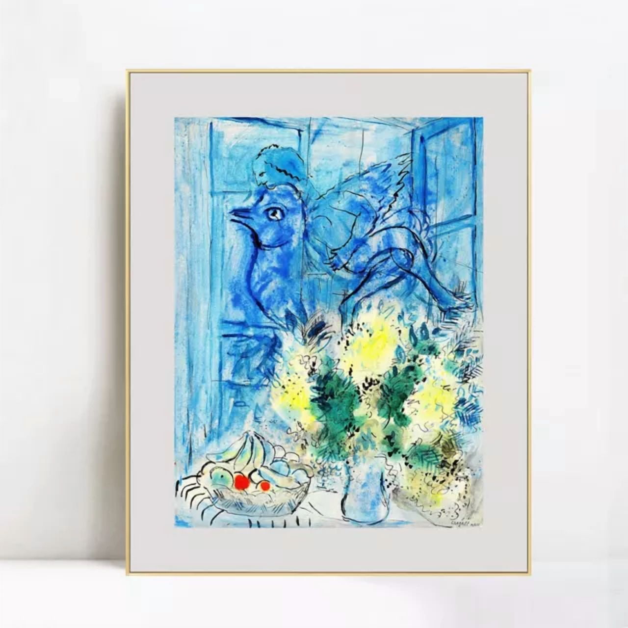 Dopaprint UNFRAMED PAPER POSTER Print Flying Angel By Marc Chagall Wall ...