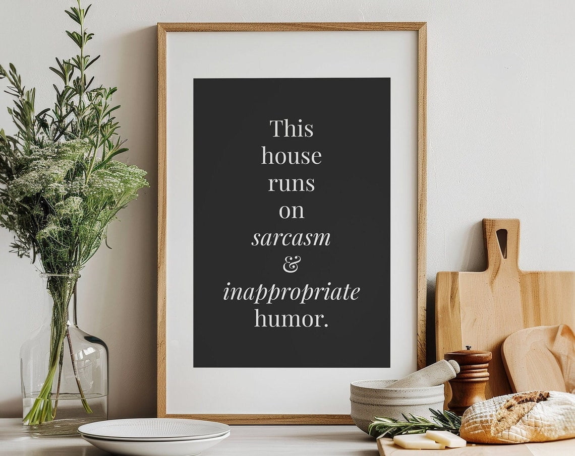 Dopaprint UNFRAMED PAPER POSTER Print Kitchen Art Wall Decor Funny ...