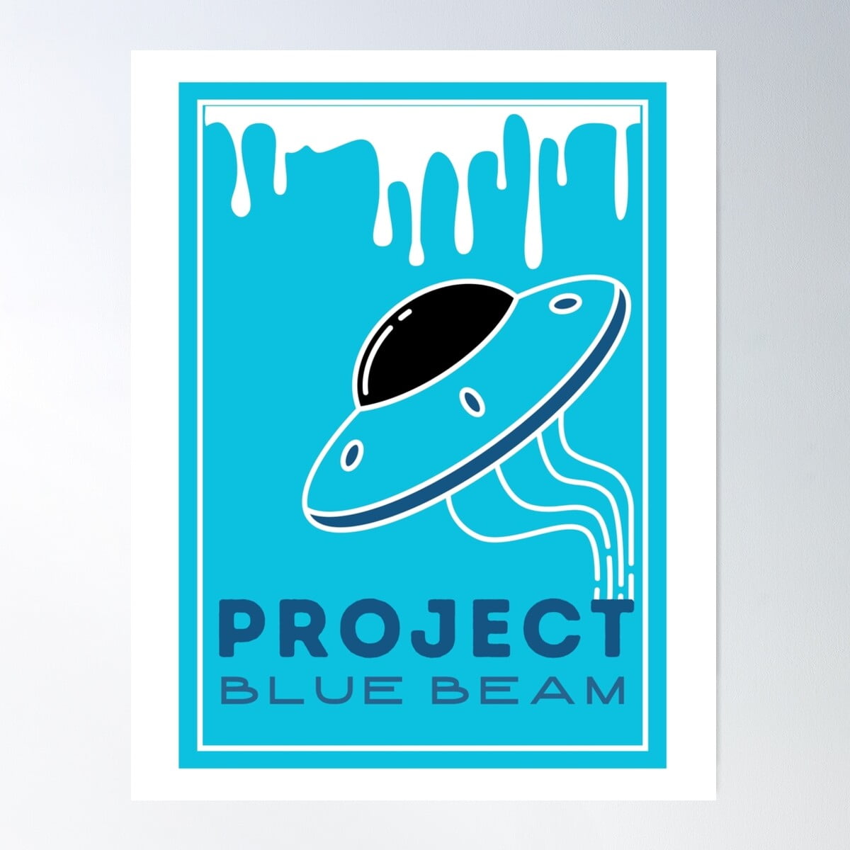 Dopaprint UNFRAMED PAPER POSTER Project Blue Beam Sticker And Artwork ...
