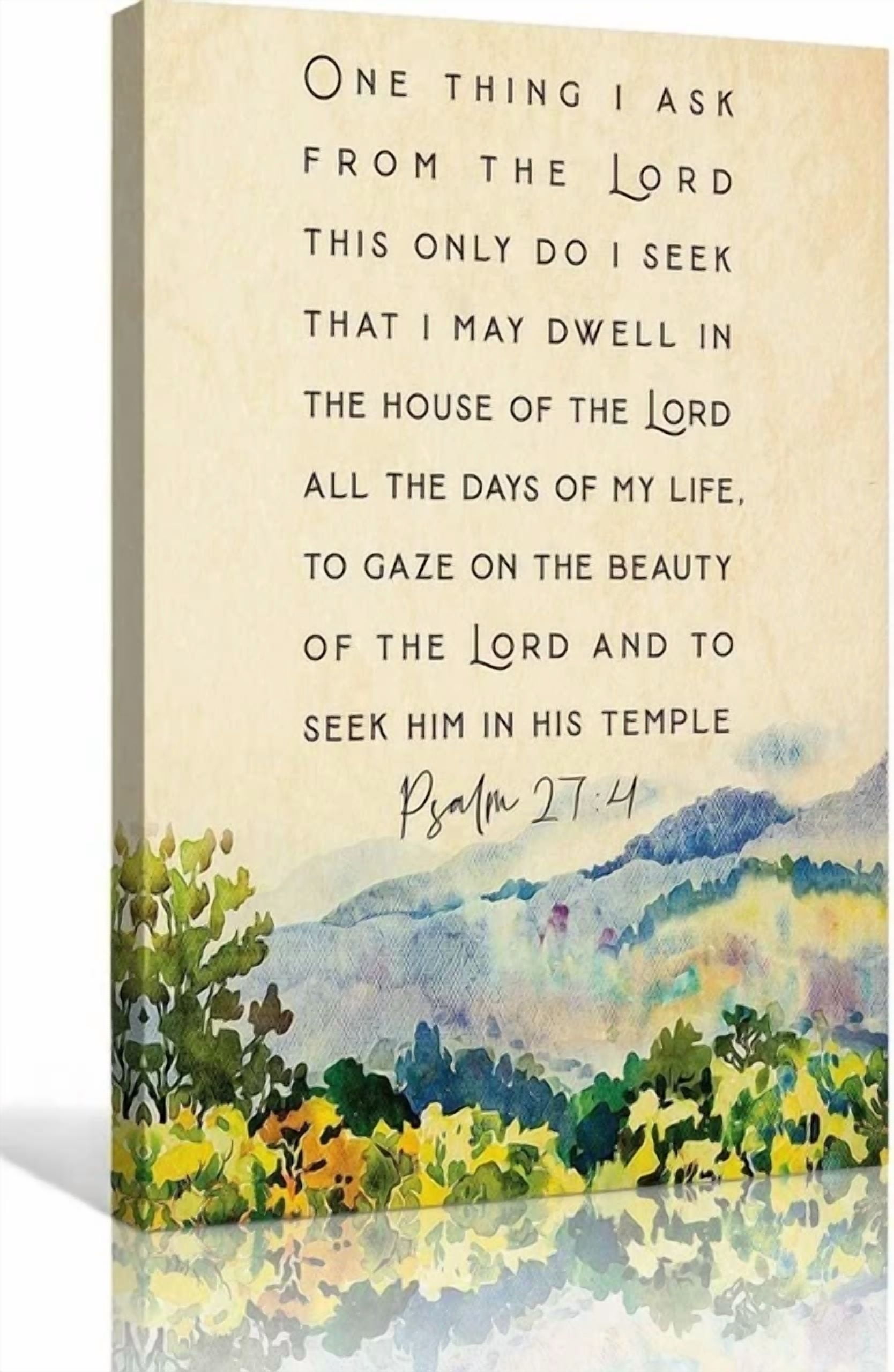 Dopaprint UNFRAMED PAPER POSTER Psalm 27 4 Wall Art Bible Verse Poster ...