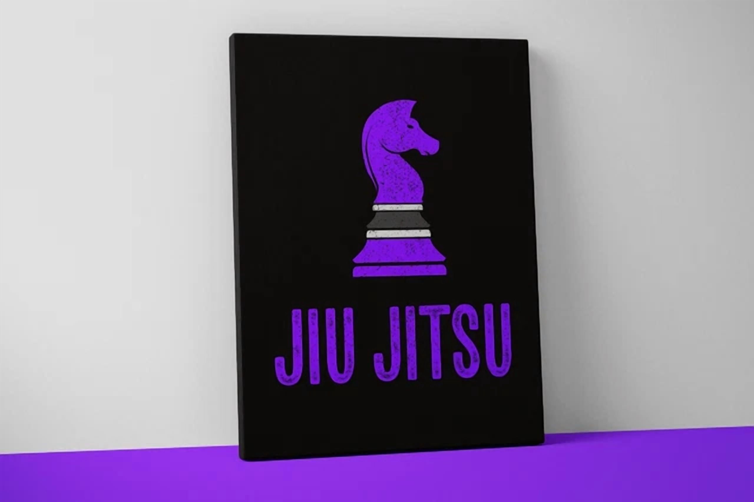 Dopaprint UNFRAMED PAPER POSTER Purple Belt Jiu Jitsu Art - Bjj Wall Art - Brazilian Knight ...