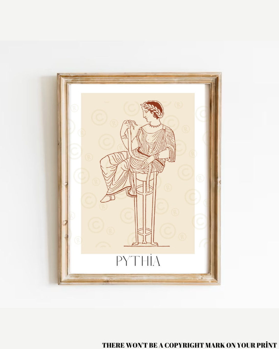 Dopaprint UNFRAMED PAPER POSTER Pythia, Oracle Of Delphi, The High ...