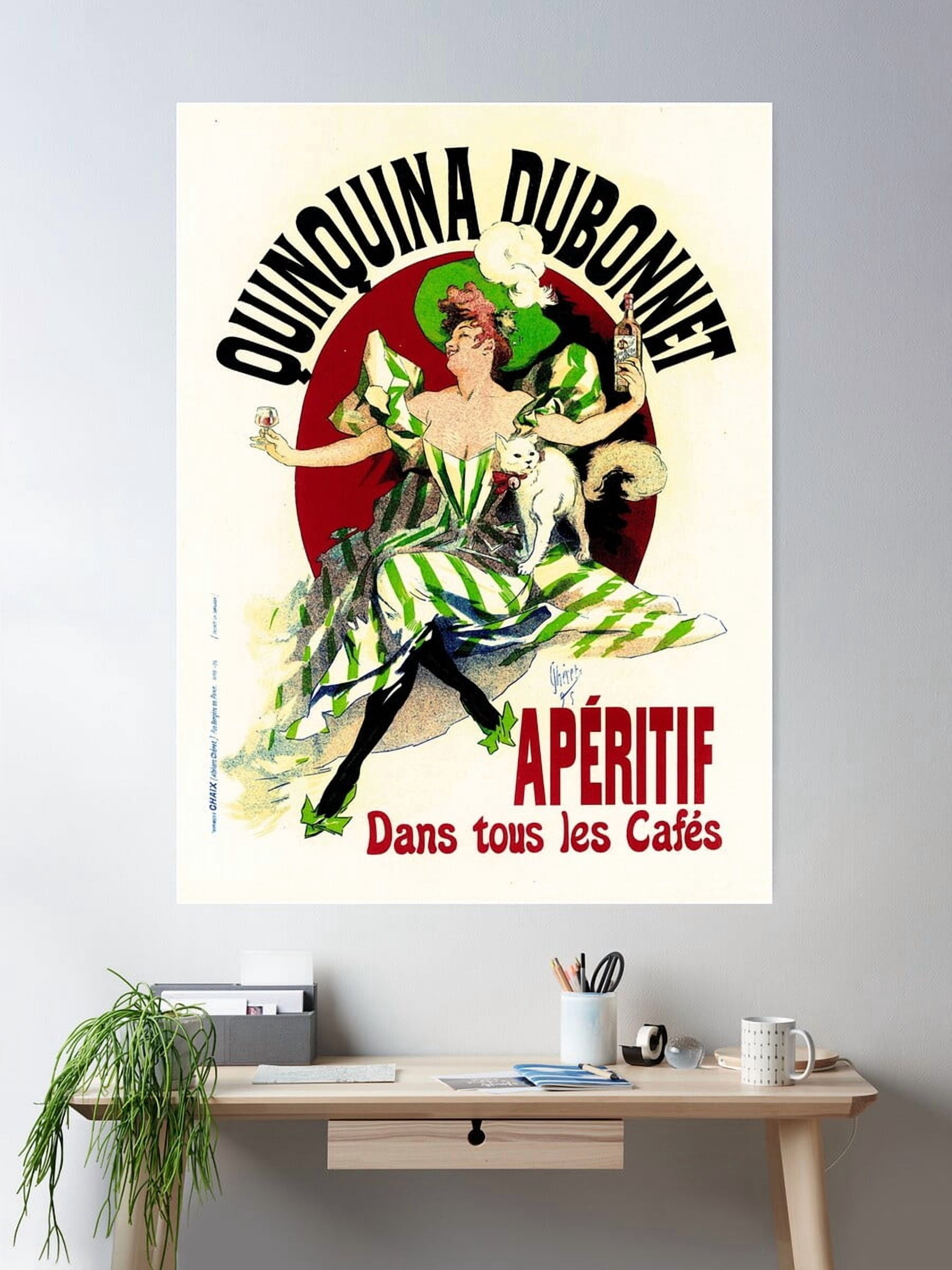 Dopaprint UNFRAMED PAPER POSTER Quinquina Dubonnet Aperitif Liqueur By ...