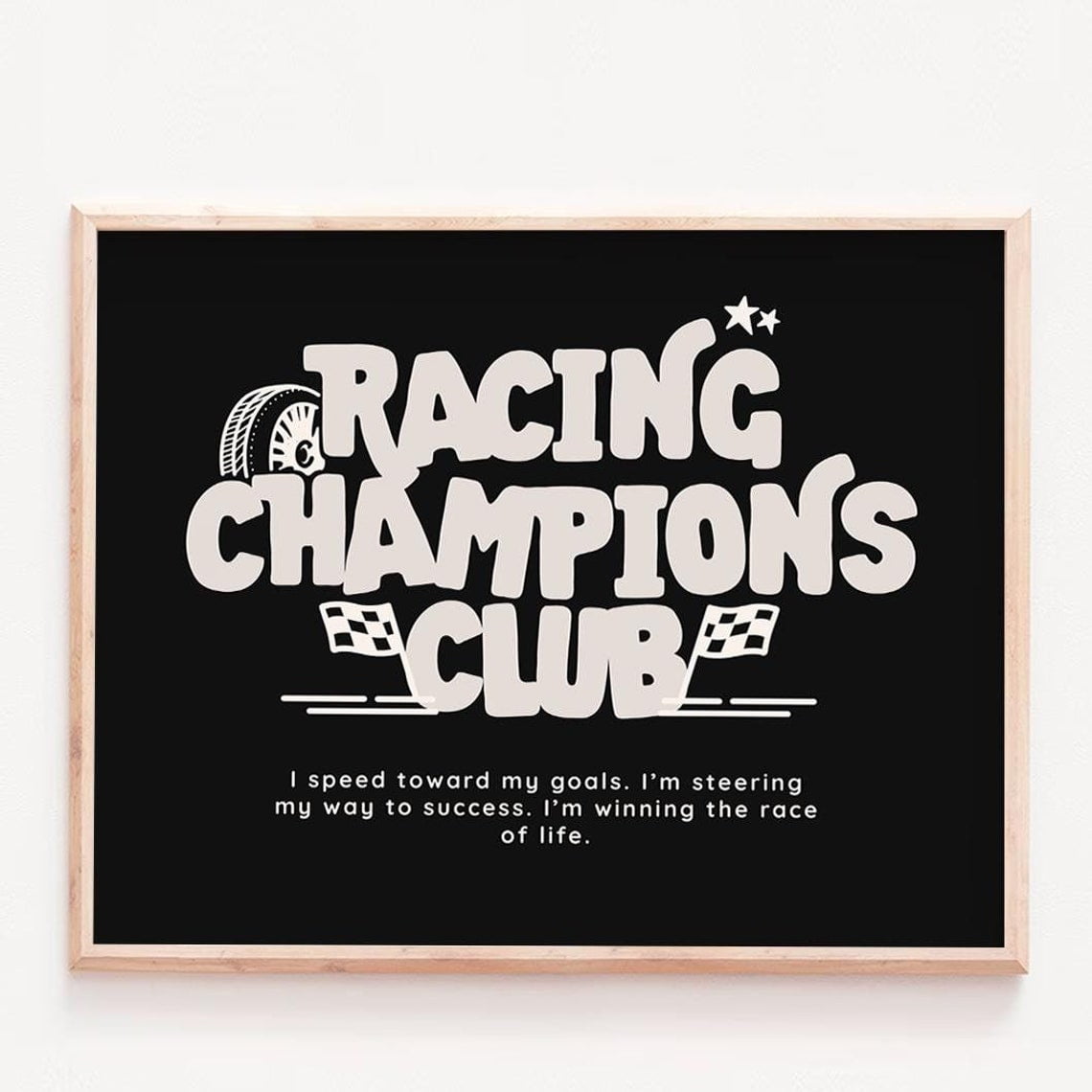 Dopaprint UNFRAMED PAPER POSTER Racing Champions Club, Affirmation Boys ...