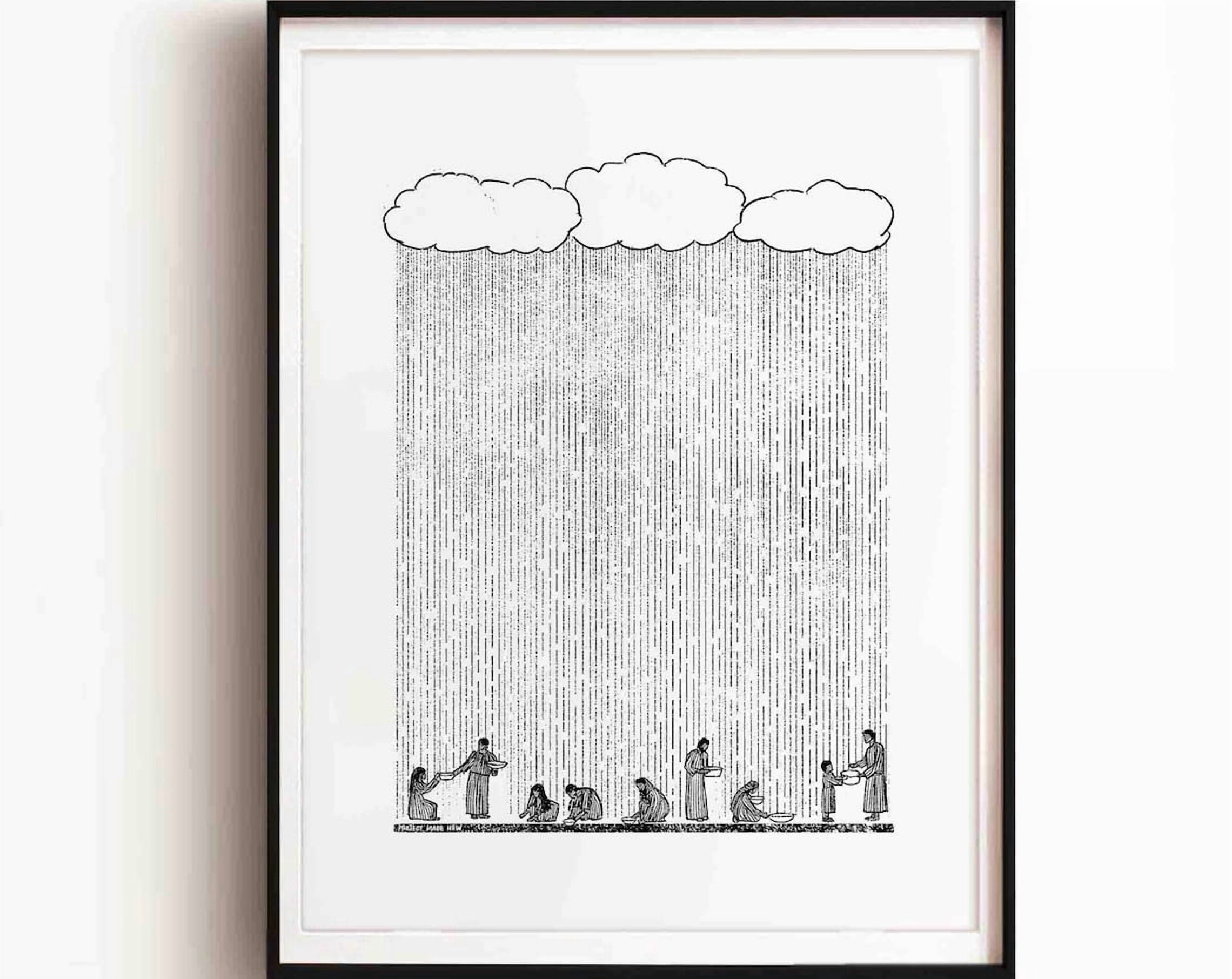Dopaprint UNFRAMED PAPER POSTER Rain Down Manna, Bread From Heaven, God ...