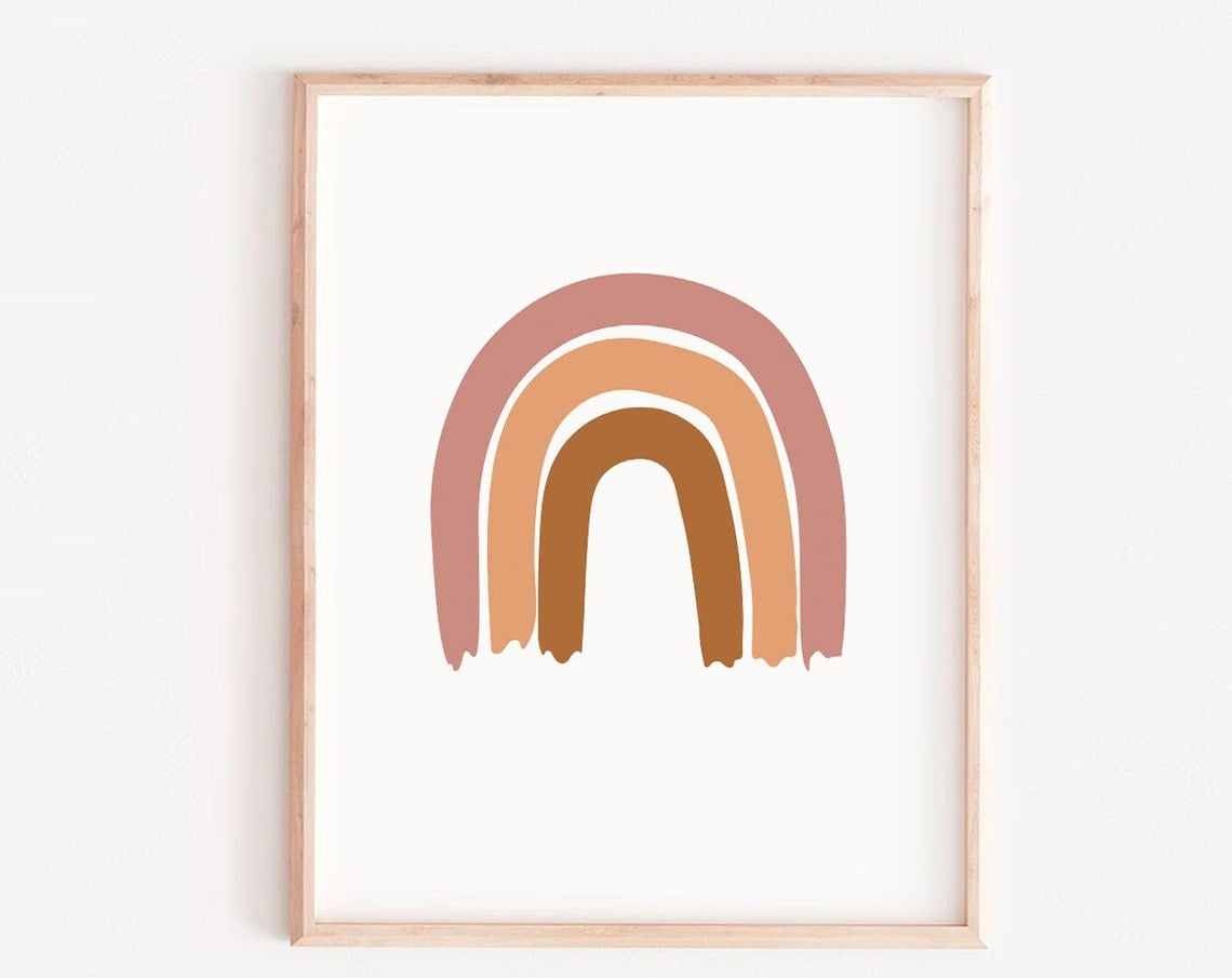 Dopaprint UNFRAMED PAPER POSTER Rainbow Print, Boho Rainbow Print ...