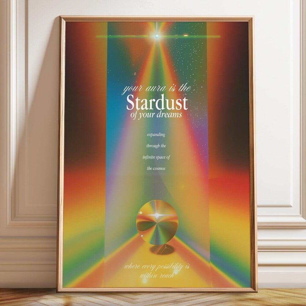 Dopaprint UNFRAMED PAPER POSTER Rainbow Spectrum Inspirational Cosmic ...