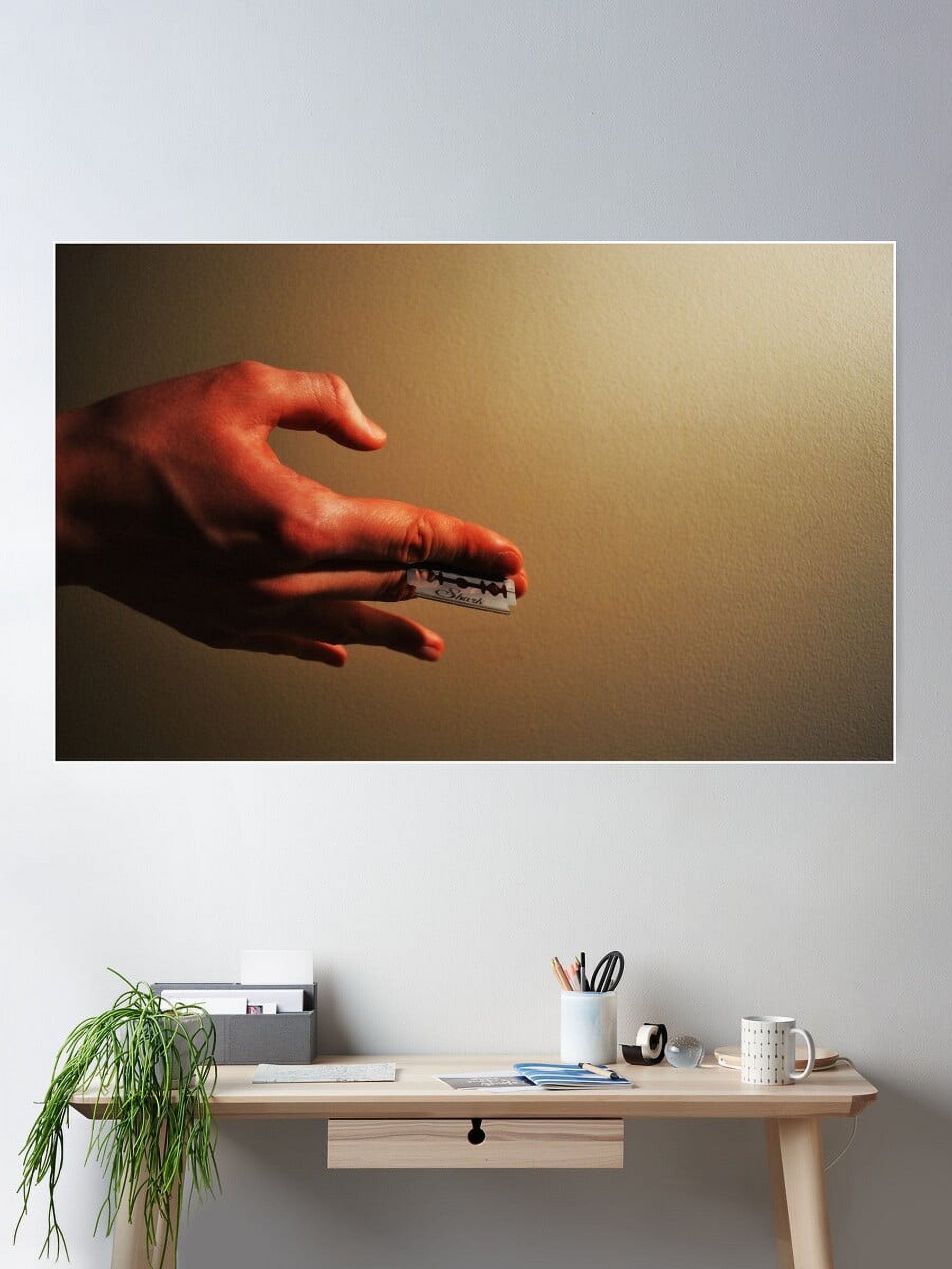 Dopaprint UNFRAMED PAPER POSTER Razorblade Handshake Poster Wall Art ...