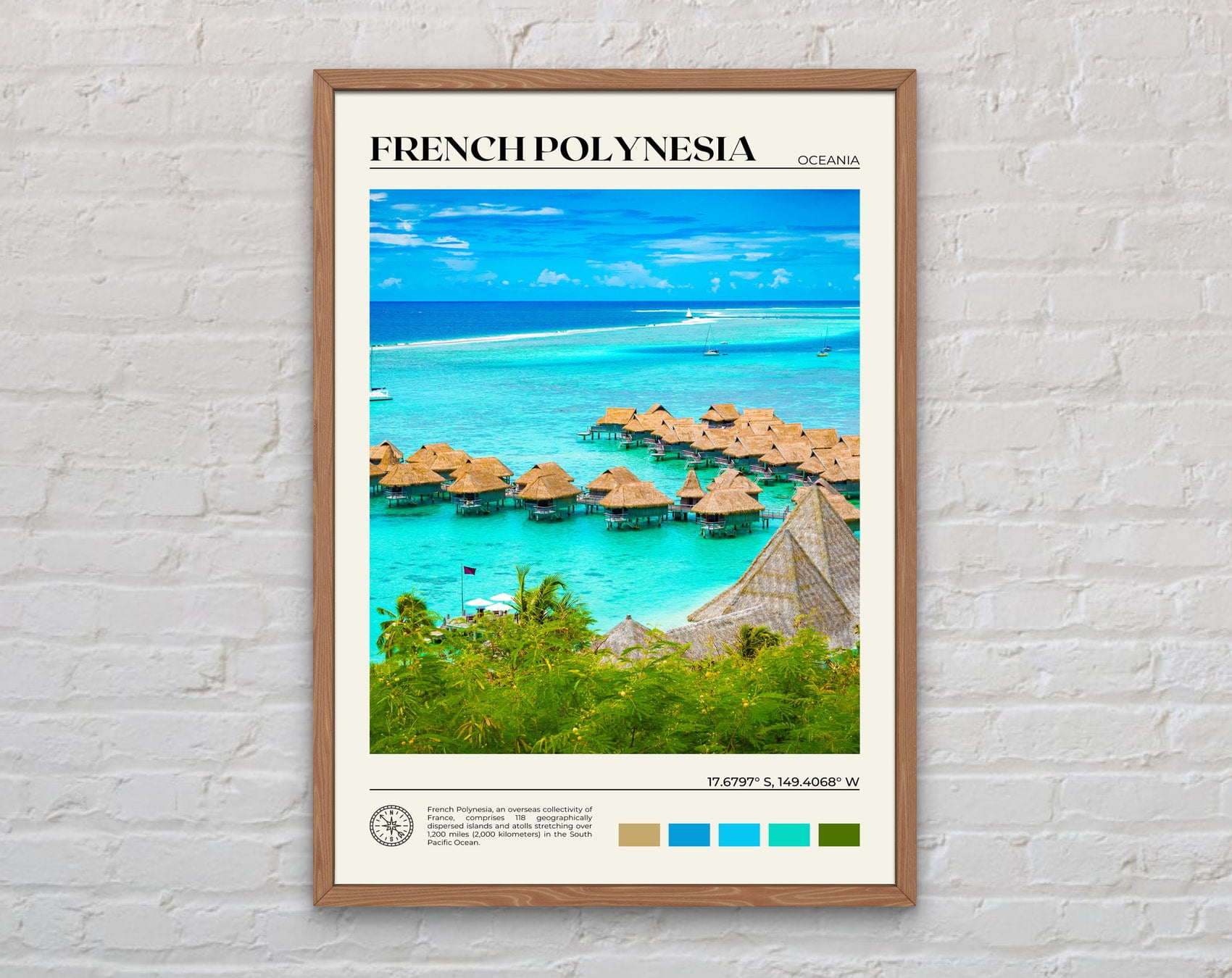 Dopaprint UNFRAMED PAPER POSTER Real Photo, French Polynesia Print ...