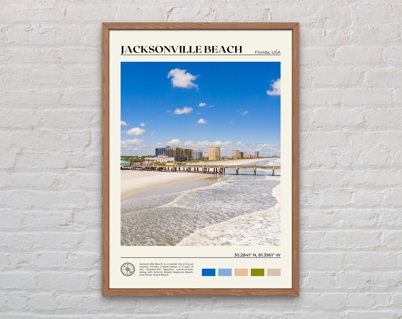 Dopaprint UNFRAMED PAPER POSTER Real Photo, Jacksonville Beach Print ...