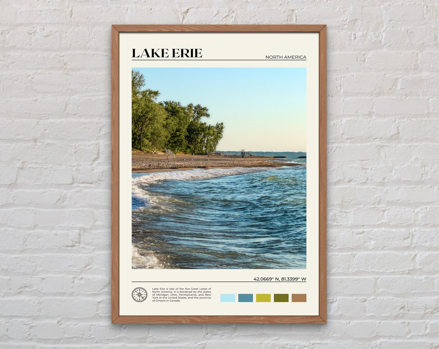 Dopaprint UNFRAMED PAPER POSTER Real Photo, Lake Erie Print, Lake Erie ...