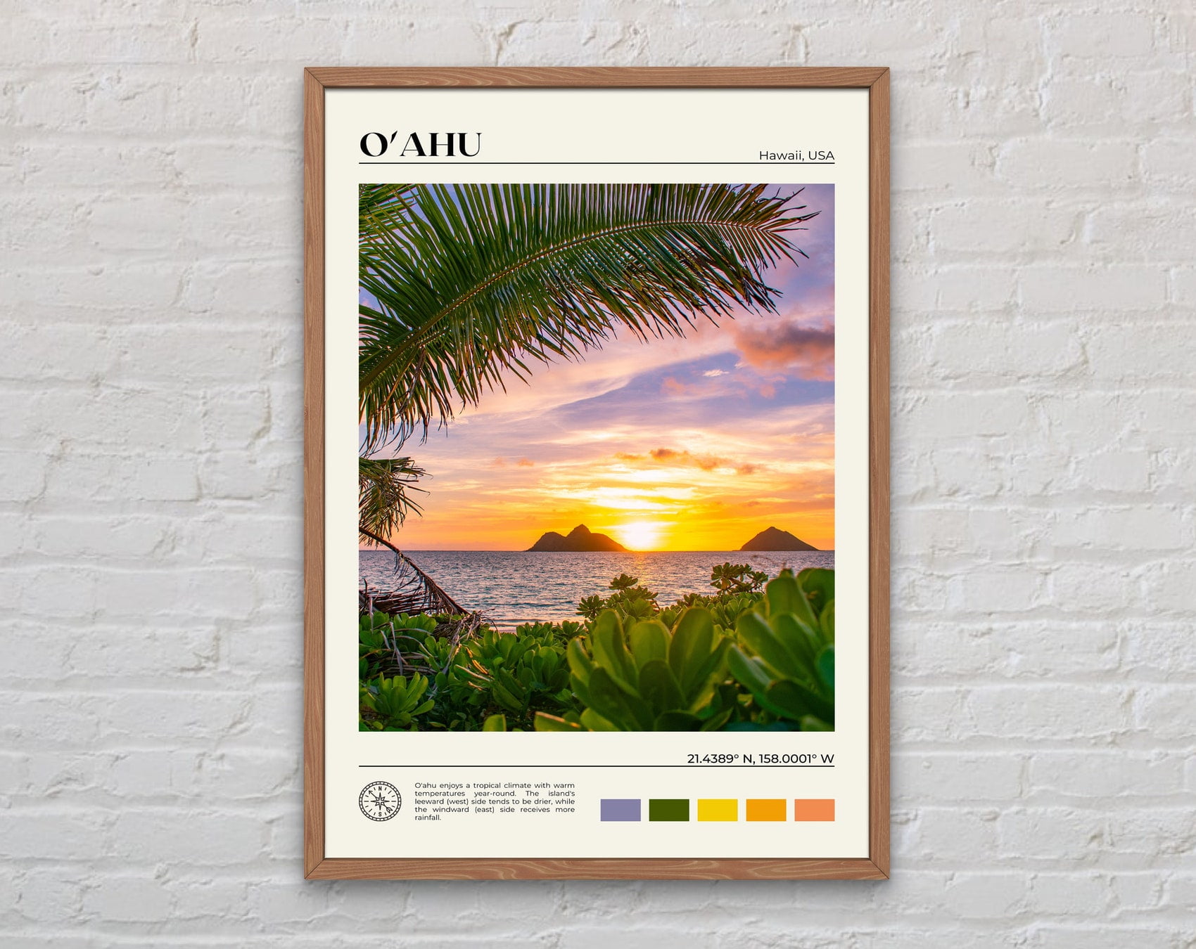 Dopaprint UNFRAMED PAPER POSTER Real Photo, Oâ€˜Ahu Print, Oâ€˜Ahu Wall ...