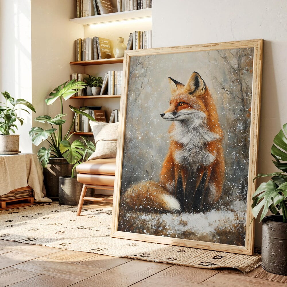 Dopaprint UNFRAMED PAPER POSTER Red Fox Poster Wall Art, Woodland ...