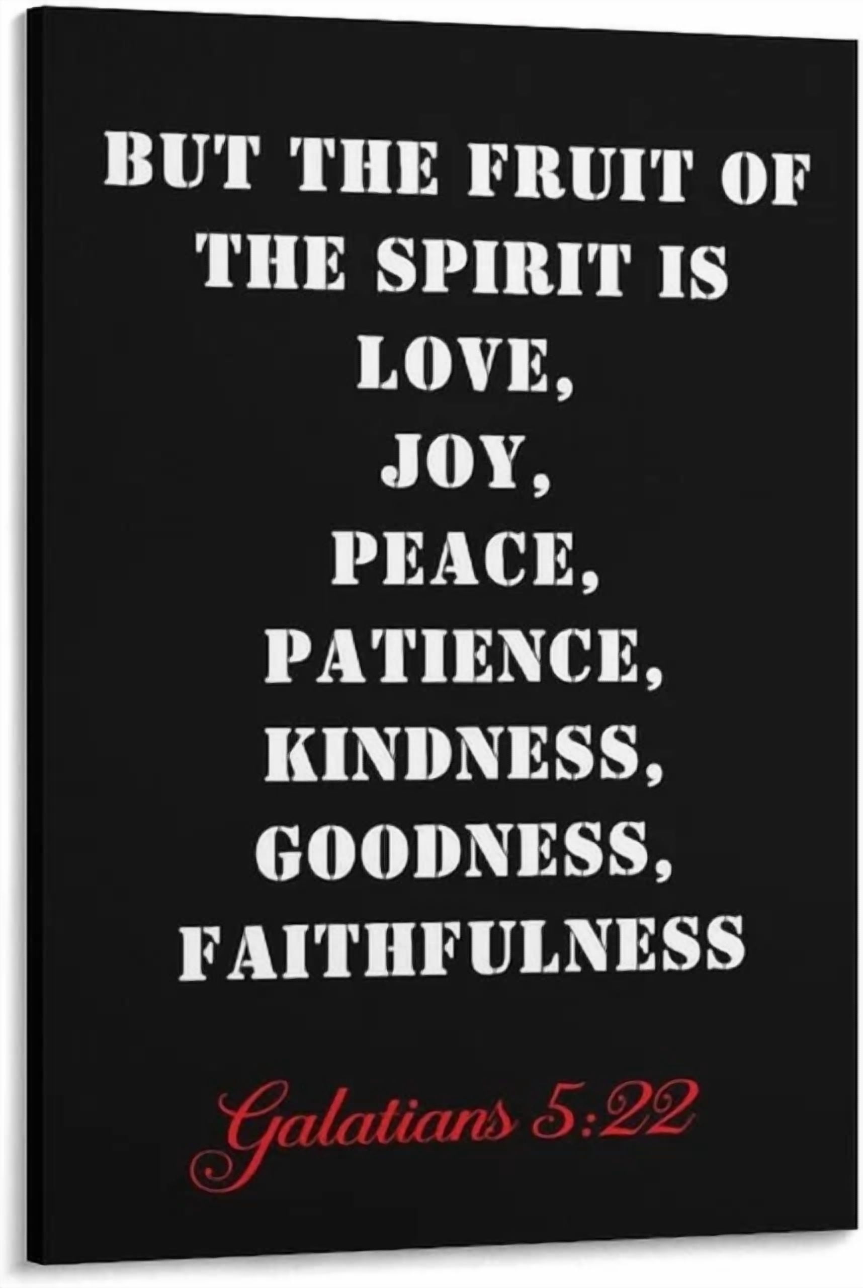 Dopaprint UNFRAMED PAPER POSTER Religious Bible Verse - Galatians 5 22 ...