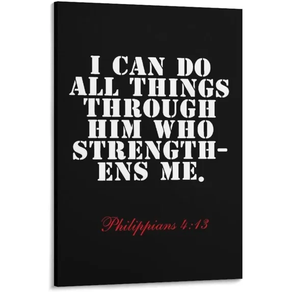 Dopaprint UNFRAMED PAPER POSTER Religious Bible Verse - Philippians 4 ...