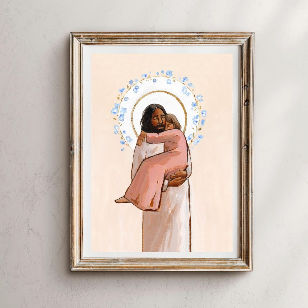 Dopaprint UNFRAMED PAPER POSTER My Rescue, Christ Rescuing Child, Jesus ...