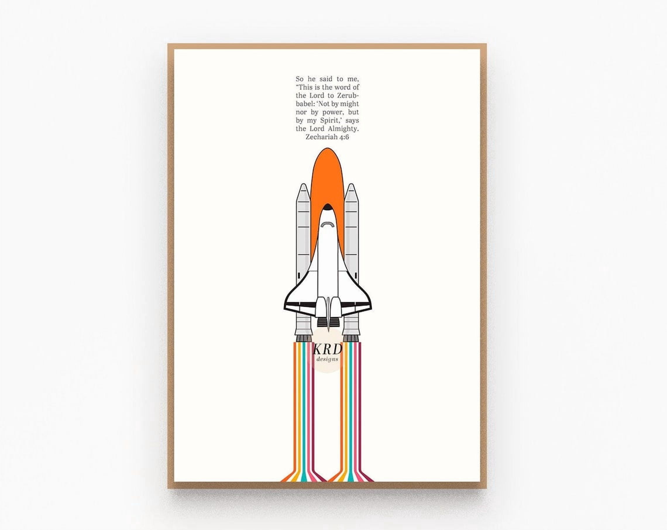 Dopaprint UNFRAMED PAPER POSTER Retro Christian Wall Art Print, Bible ...