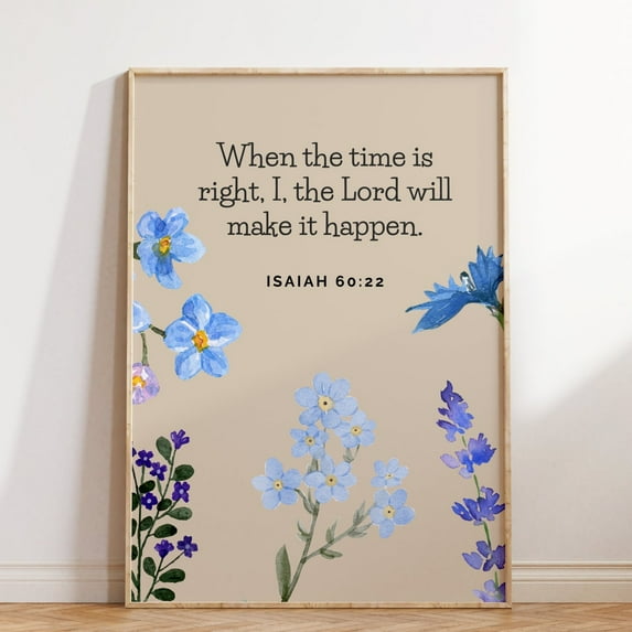 Dopaprint UNFRAMED PAPER POSTER Retro Christian Wall Print, Isaiah ...