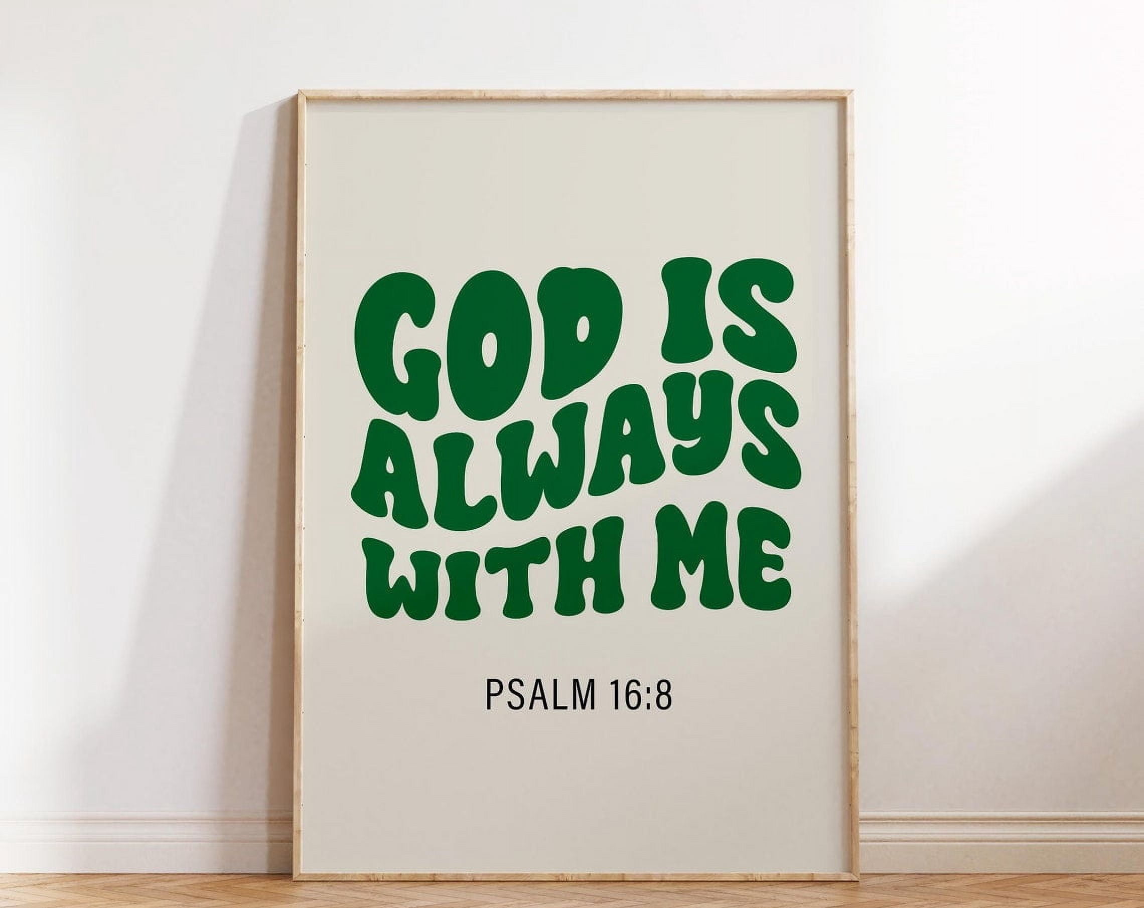 Dopaprint UNFRAMED PAPER POSTER Retro Christian Wall Print, Psalm ...
