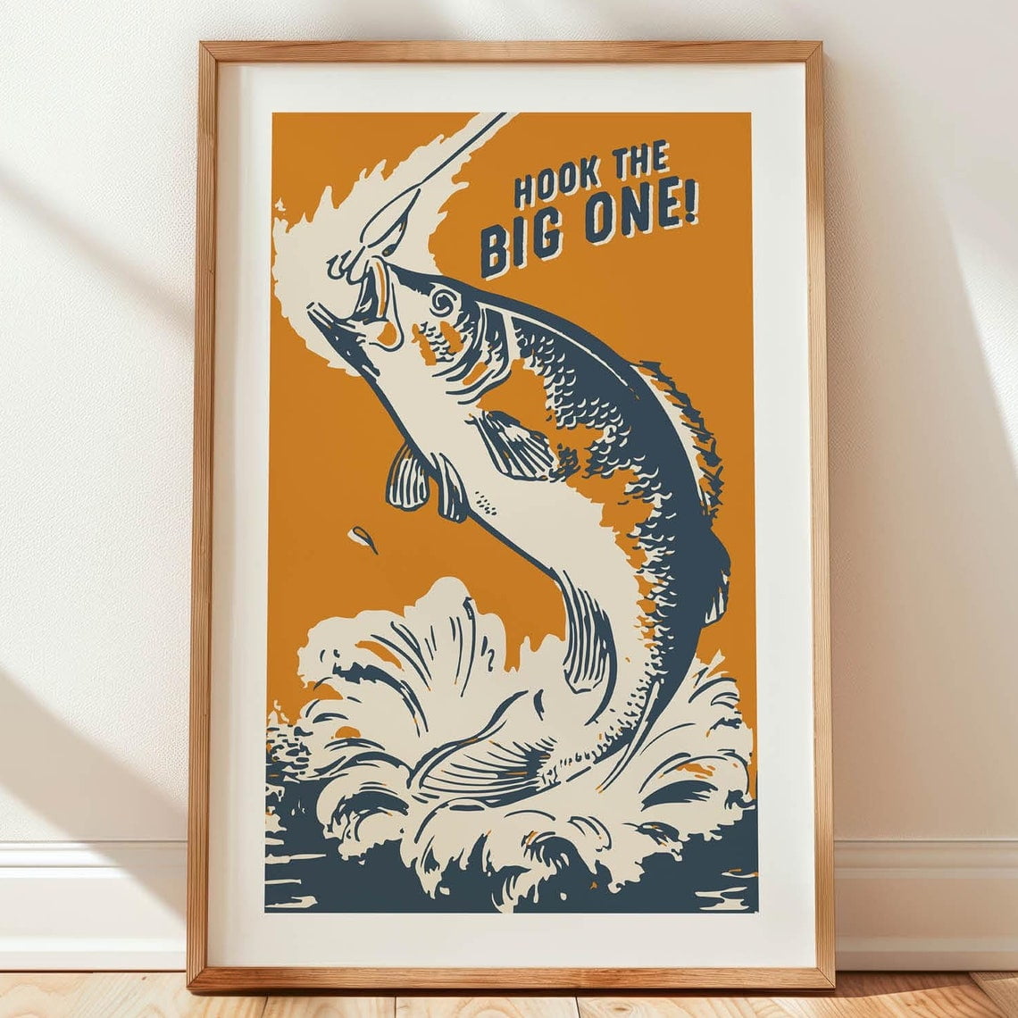 Dopaprint UNFRAMED PAPER POSTER Retro Fishing Poster Gift For Fisherman ...