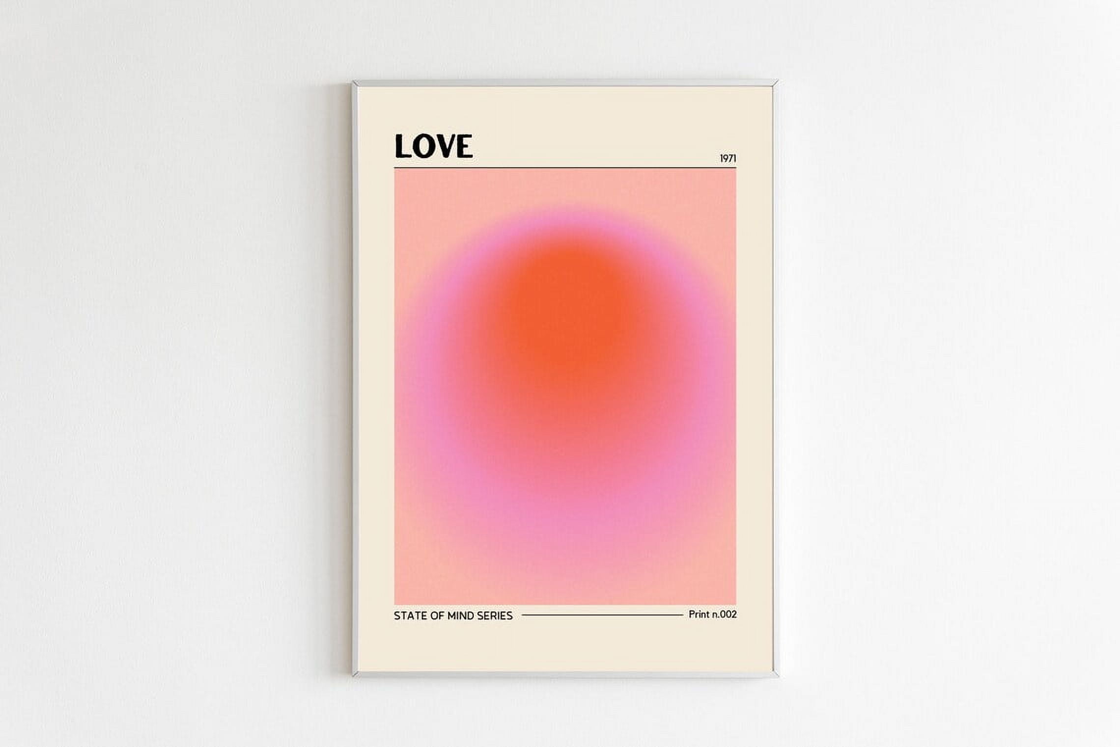 Dopaprint UNFRAMED PAPER POSTER Retro Love Poster,Gradient Poster ...