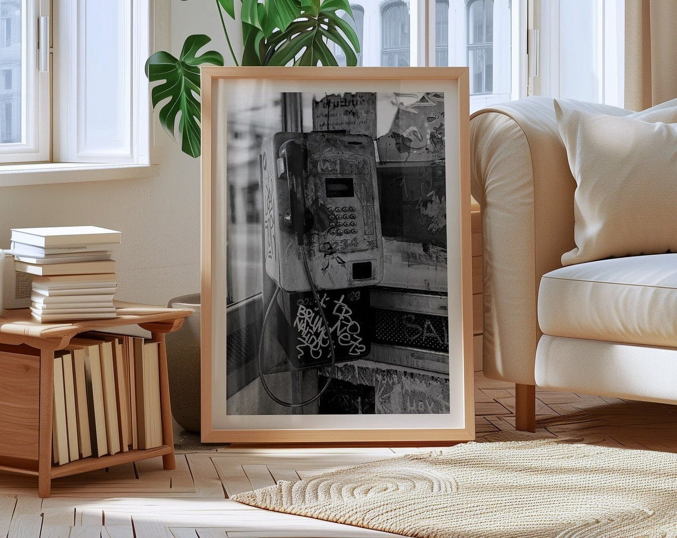 Dopaprint UNFRAMED PAPER POSTER Retro Public Payphone Art Print ...