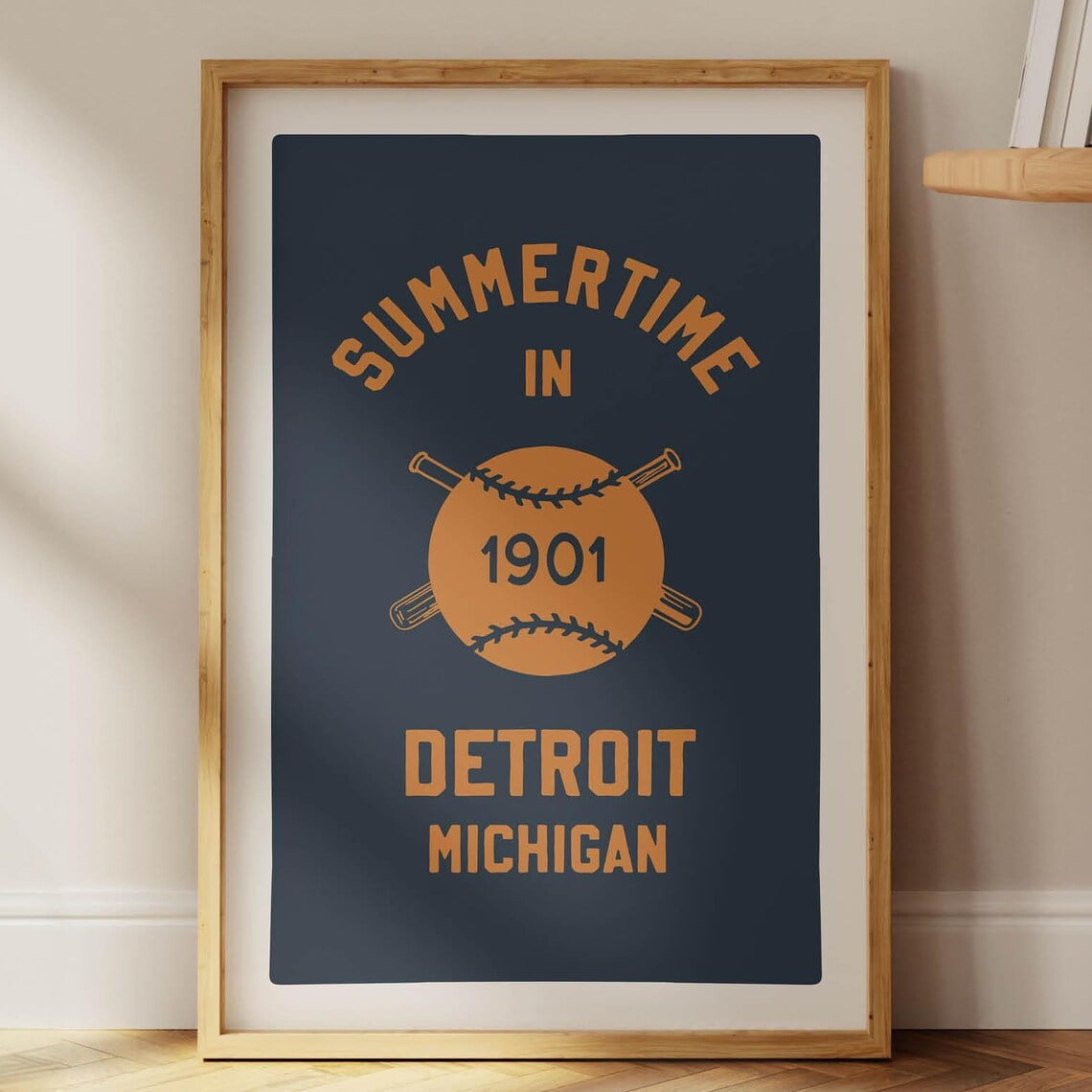 Dopaprint UNFRAMED PAPER POSTER Retro Sports Team Print Detroit ...