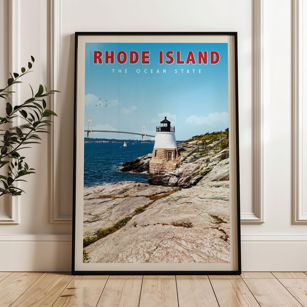 Dopaprint UNFRAMED PAPER POSTER Rhode Island Travel Poster, Rhode ...