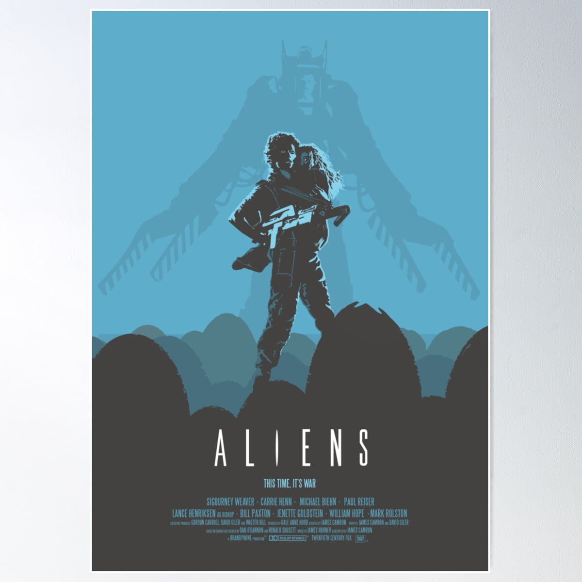 Dopaprint UNFRAMED PAPER POSTER Ridley Scott'S Aliens Print Sigourney ...