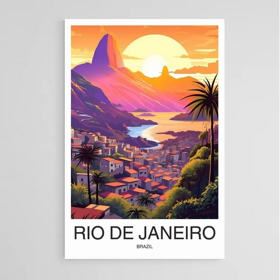 Dopaprint UNFRAMED PAPER POSTER Rio De Janeiro Travel, Brazil Poster ...