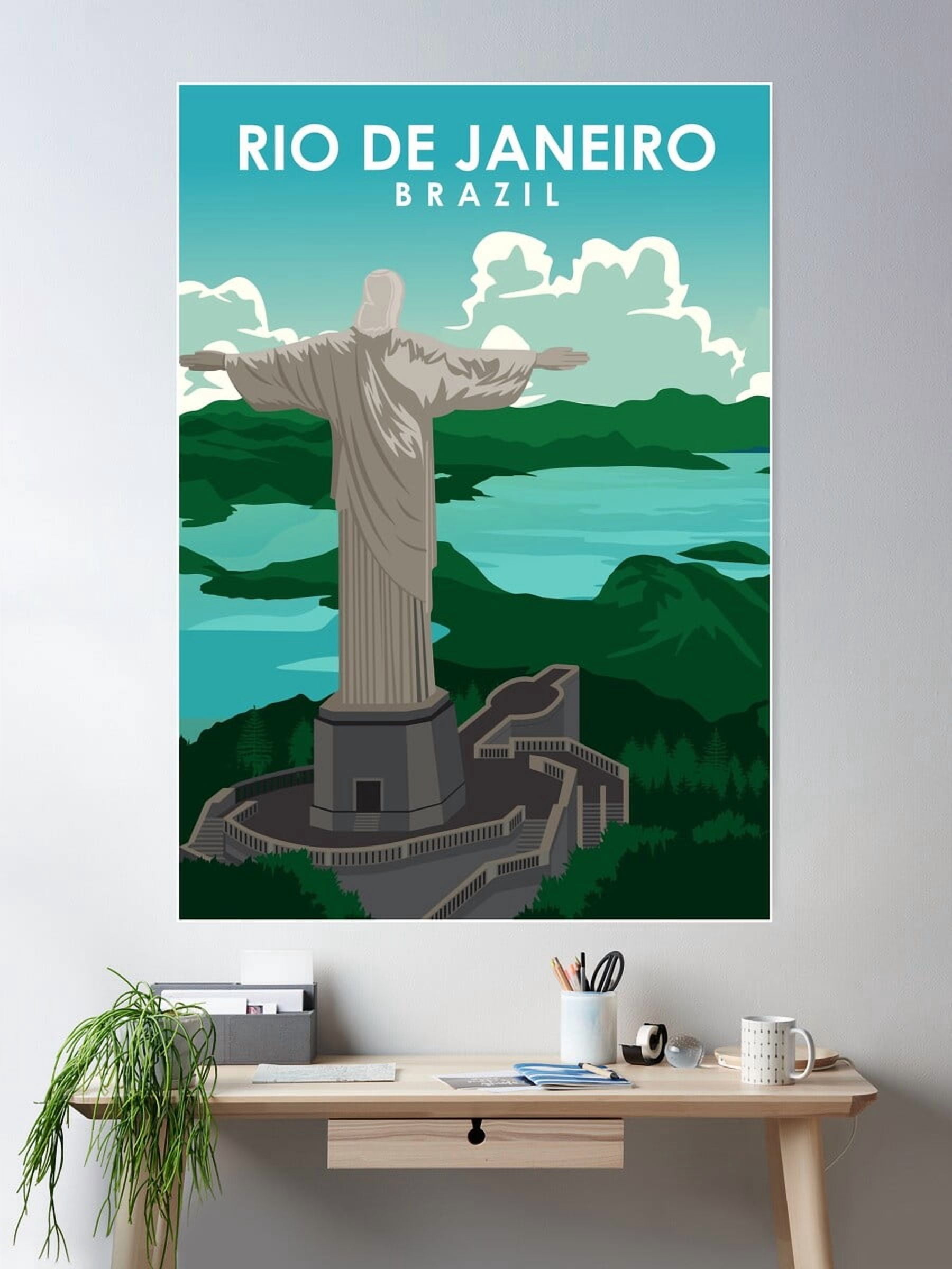 Dopaprint UNFRAMED PAPER POSTER Rio De Janeiro Travel Poster In A ...